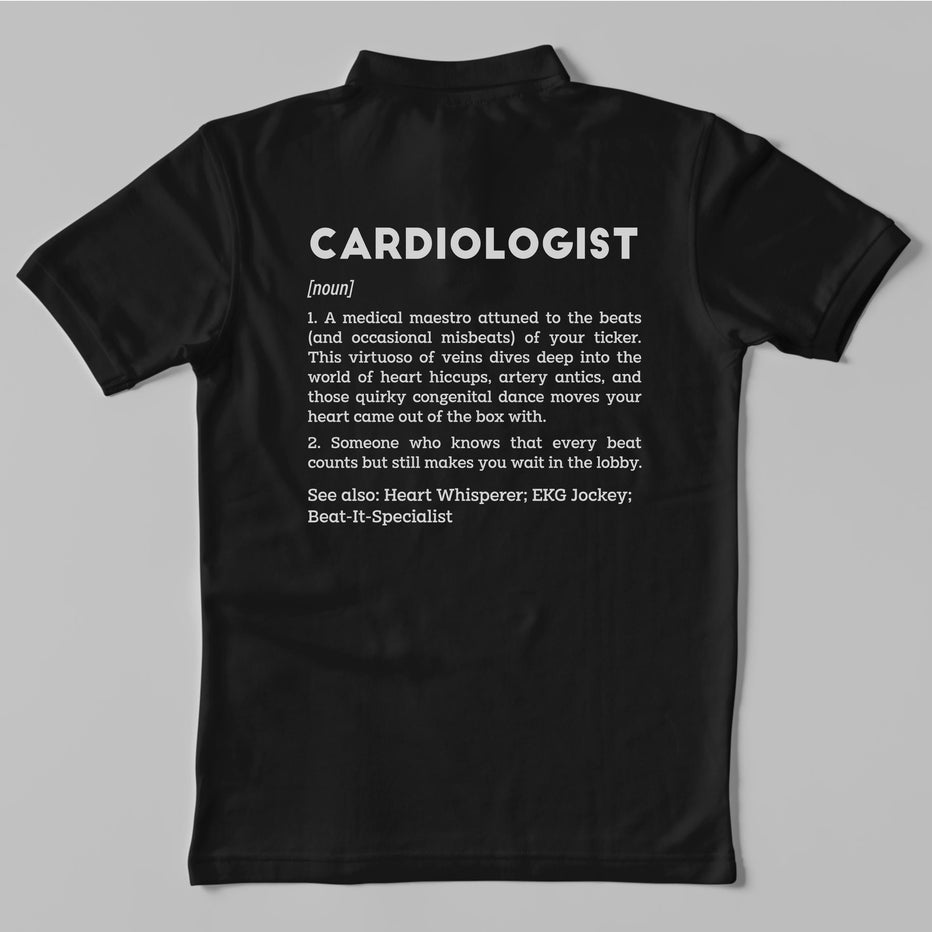 Definition Of Cardiologist - Unisex Polo T-shirt - themanan.in – The Manan