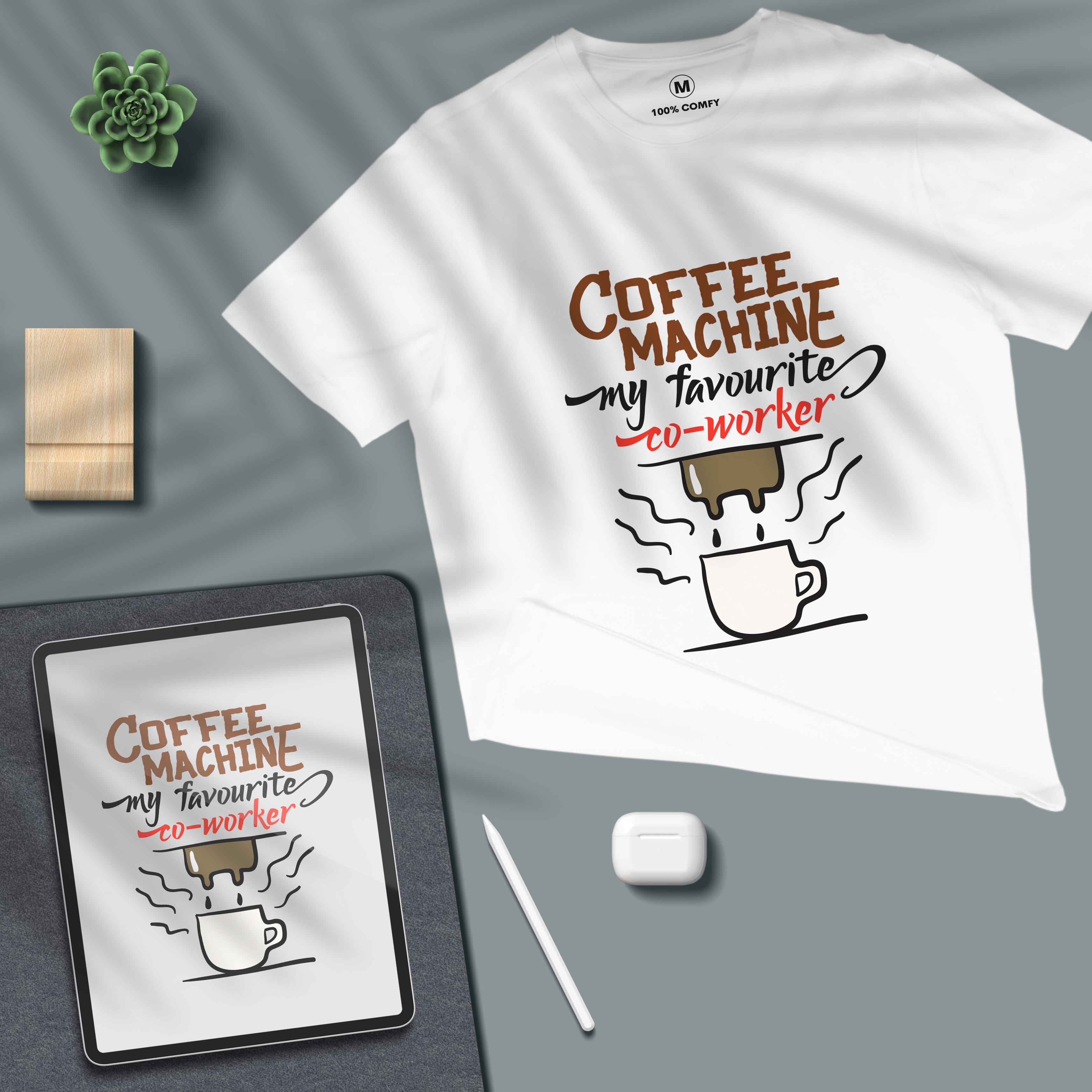 Coffee Machine│Coffee T-shirt│Unisex T-shirt - themanan.in – The Manan