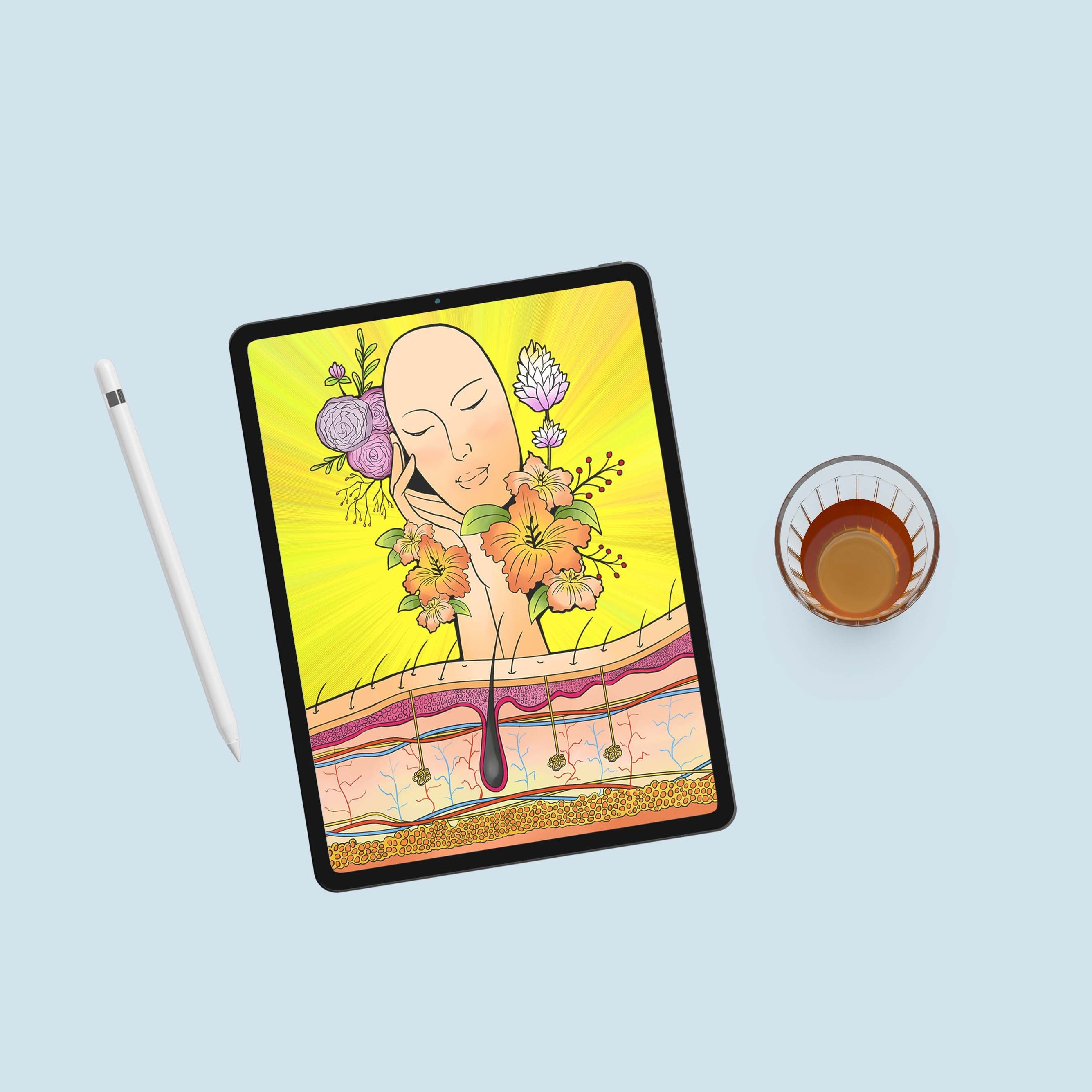 Dermatology Art - Framed Poster For Clinics, Hospitals & Study Rooms ...