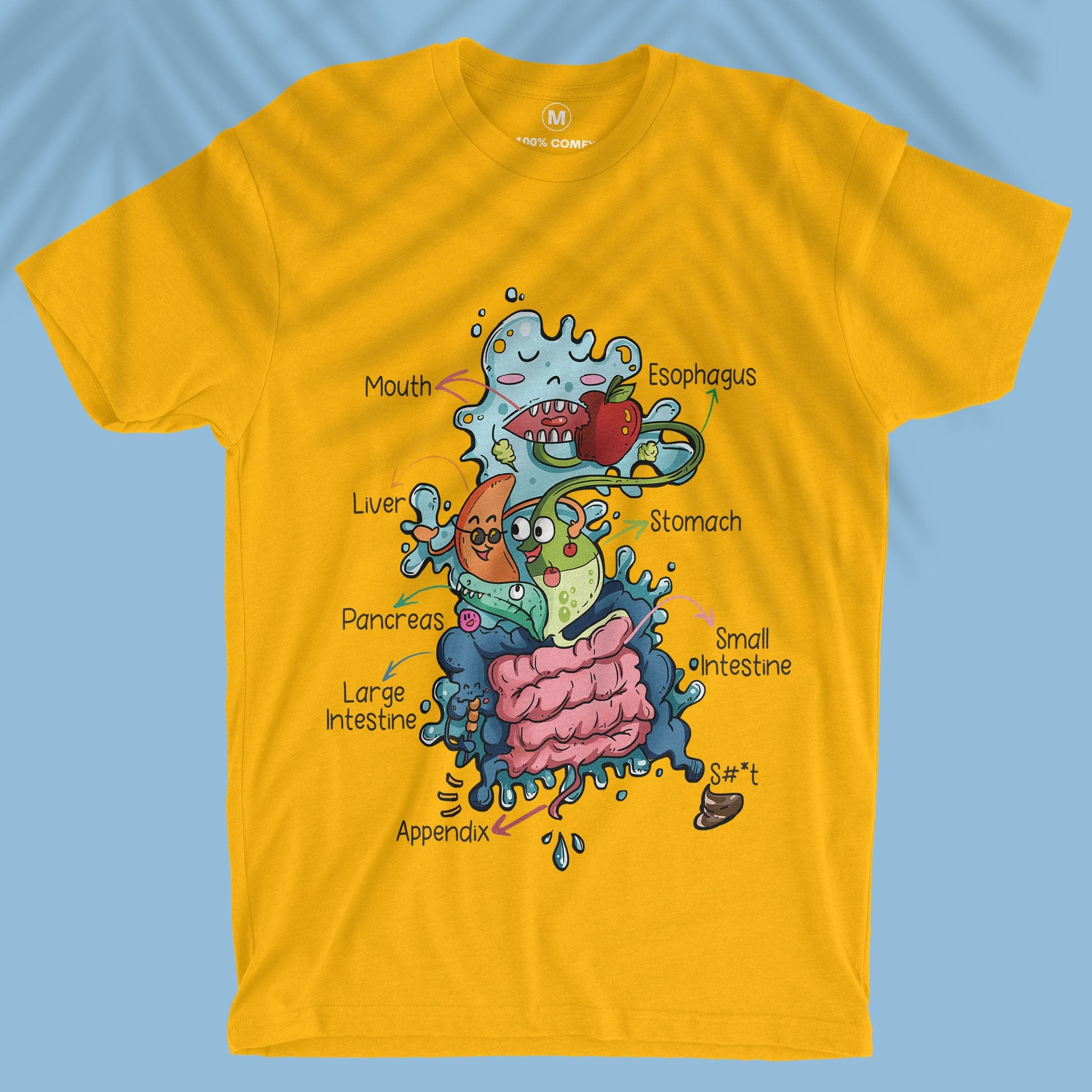 Digestive System Doodle - Unisex T-shirt - themanan.in – The Manan