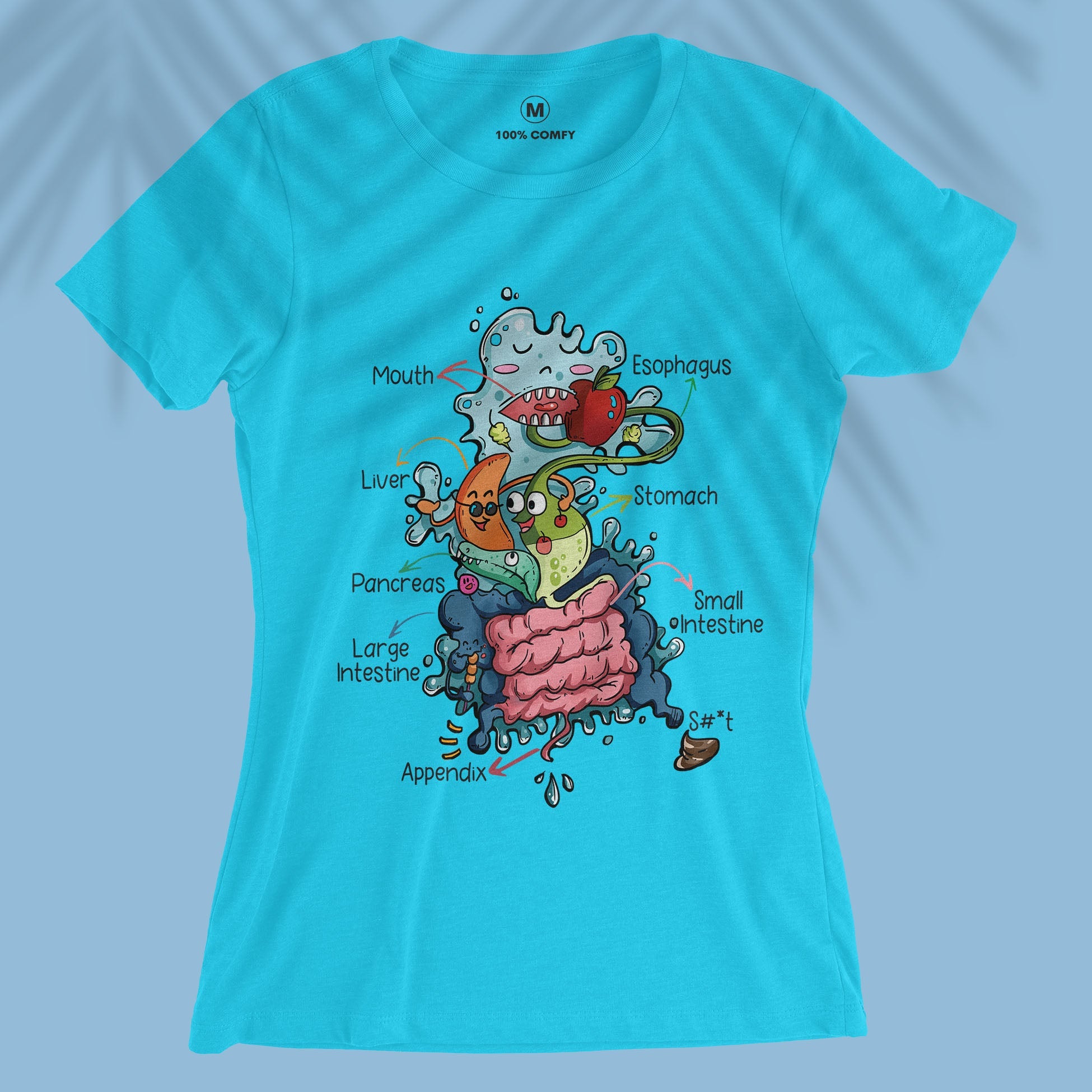 Digestive System Doodle - Women T-shirt - themanan.in – The Manan