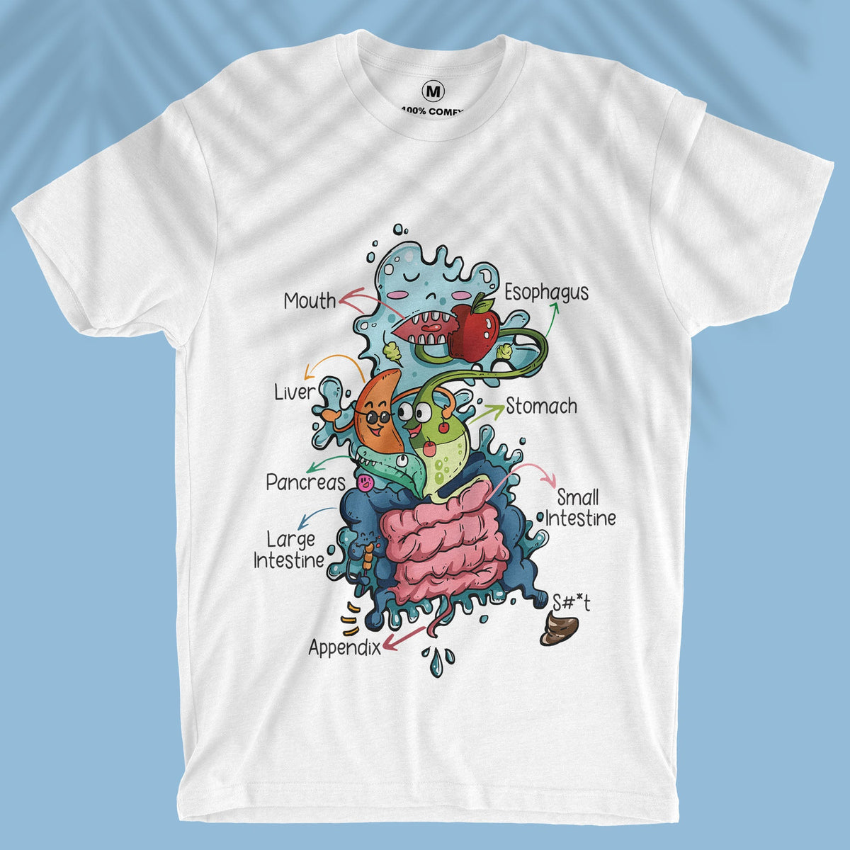 Digestive System Doodle - Unisex T-shirt - themanan.in – The Manan