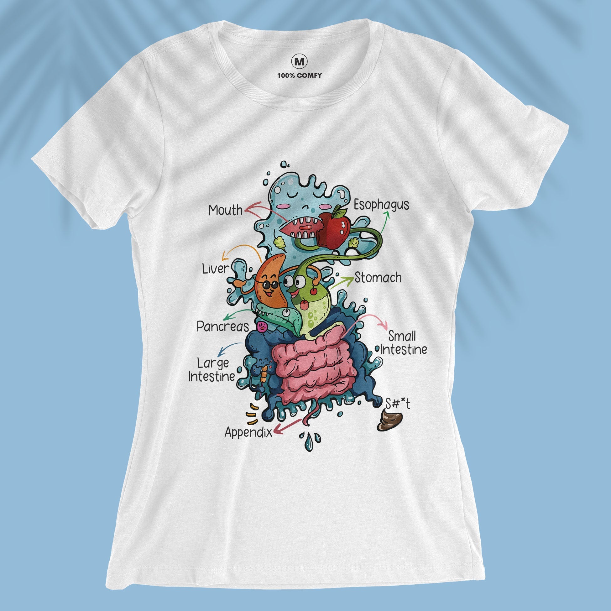 Digestive System Doodle - Women T-shirt - themanan.in – The Manan