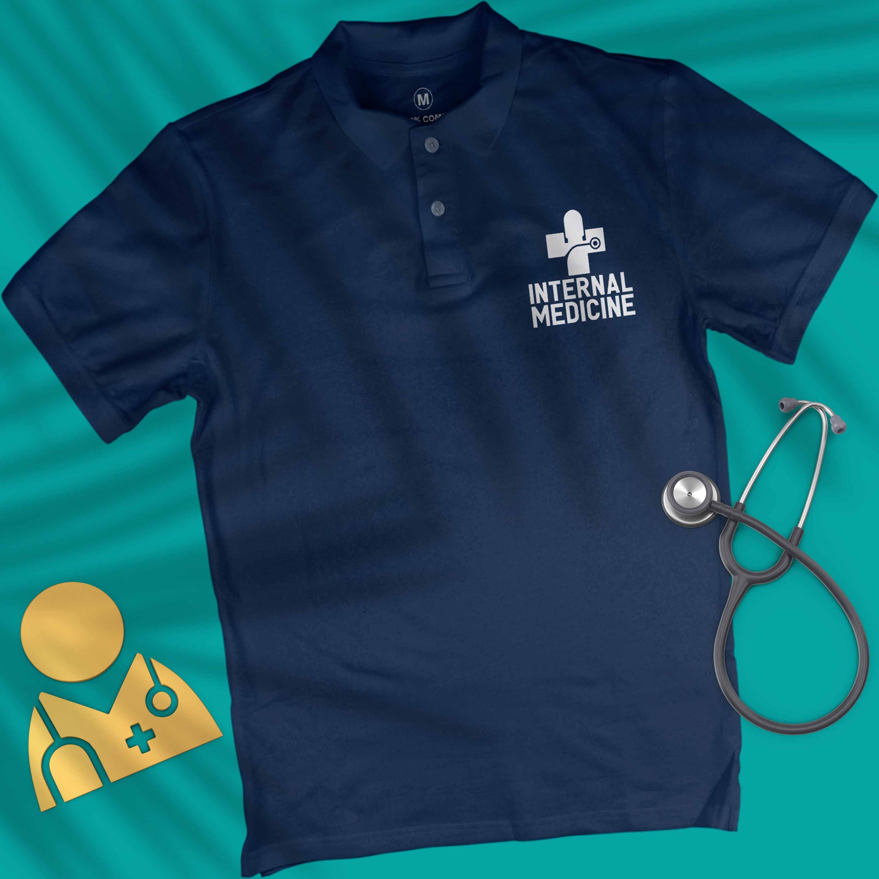 Internal Medicine Logo - Polo T-shirt - themanan.in – The Manan