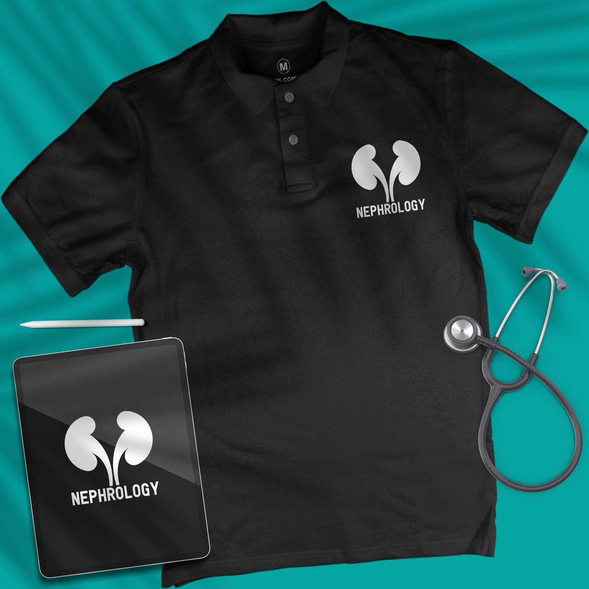 Nephrology Logo - Polo T-shirt - themanan.in – The Manan