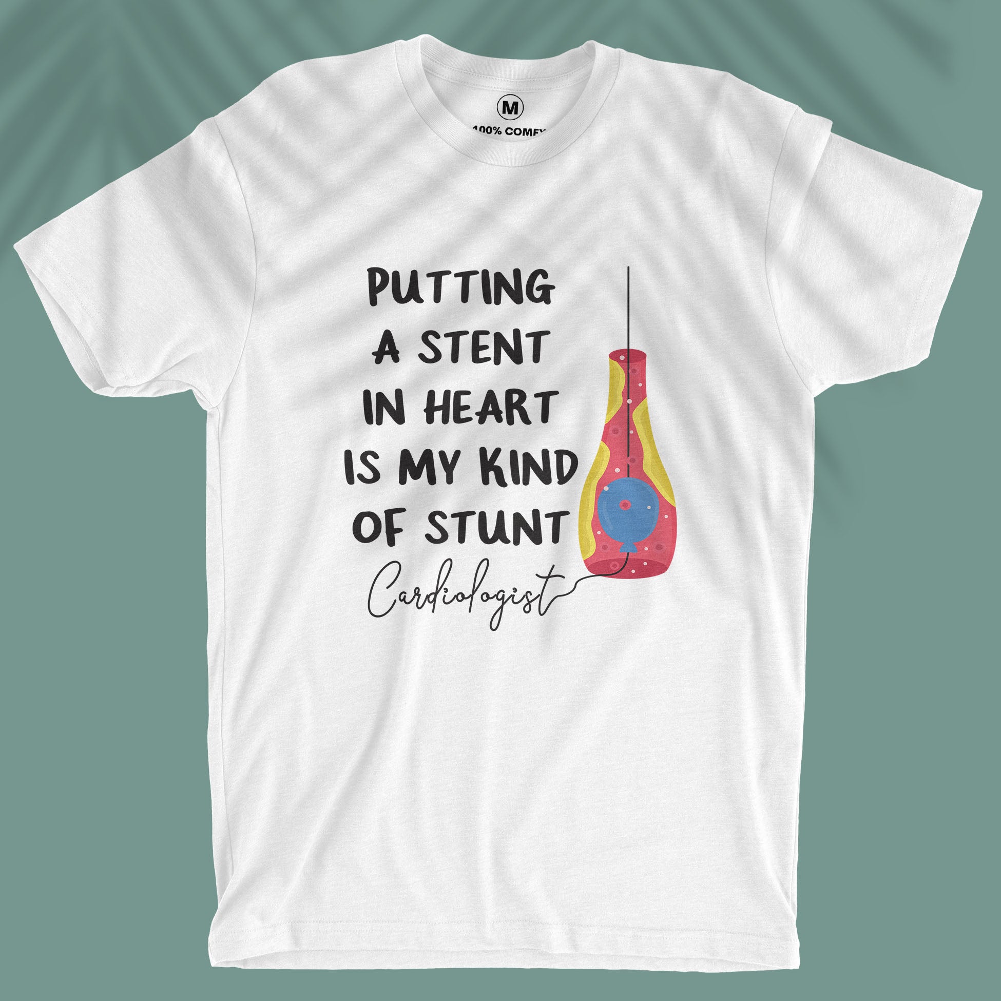 Putting a stent - Men T-shirt - For Cardiologist - themanan.in – The Manan